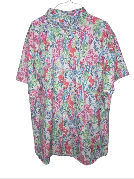 Banana Boat | Shirts | Banana Boat Mens Tropical Seahorse Short Sleeve ...